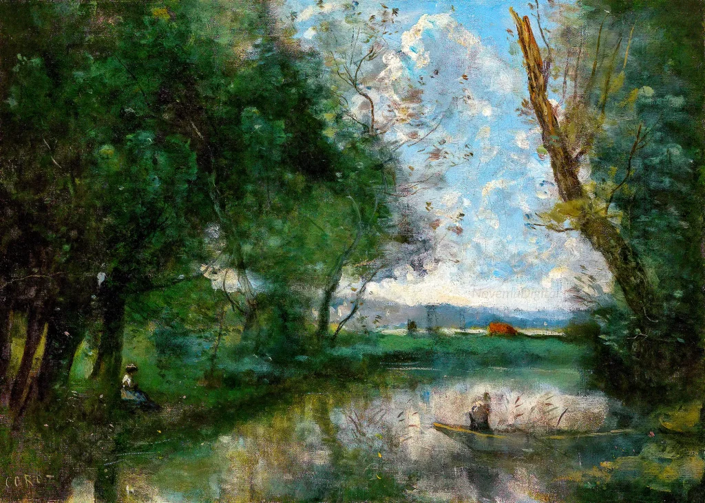 Jean Baptiste Camille Corot - Landscape (c.1865) | Novema Digital