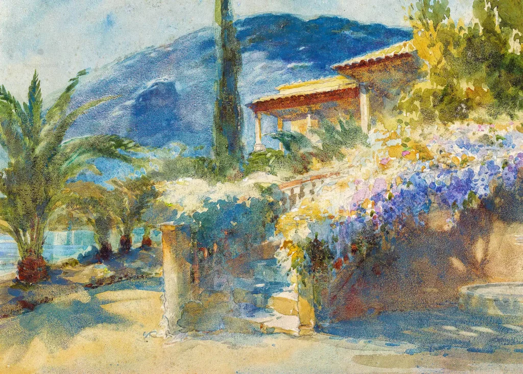 Armand Point - Mediterranean Garden Scene (1861-1932) | Novema Digital