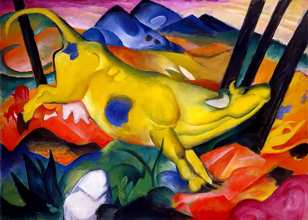 Franz Marc - The Yellow Cow (1911) | Novema Digital