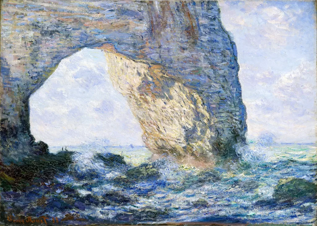 Claude Monet - La Manneporte (Étretat) (1883) | Novema Digital